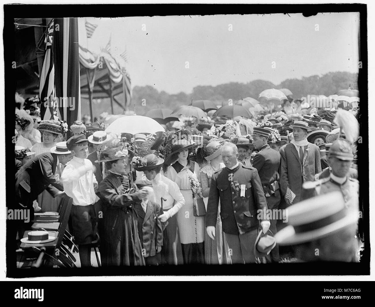 This photograph captures a military field mass organized by the Holy ...