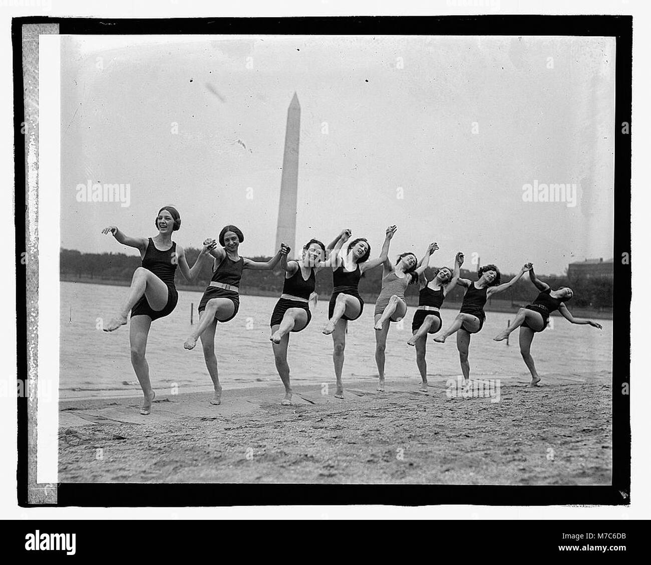 Group dance on stage Black and White Stock Photos & Images - Alamy