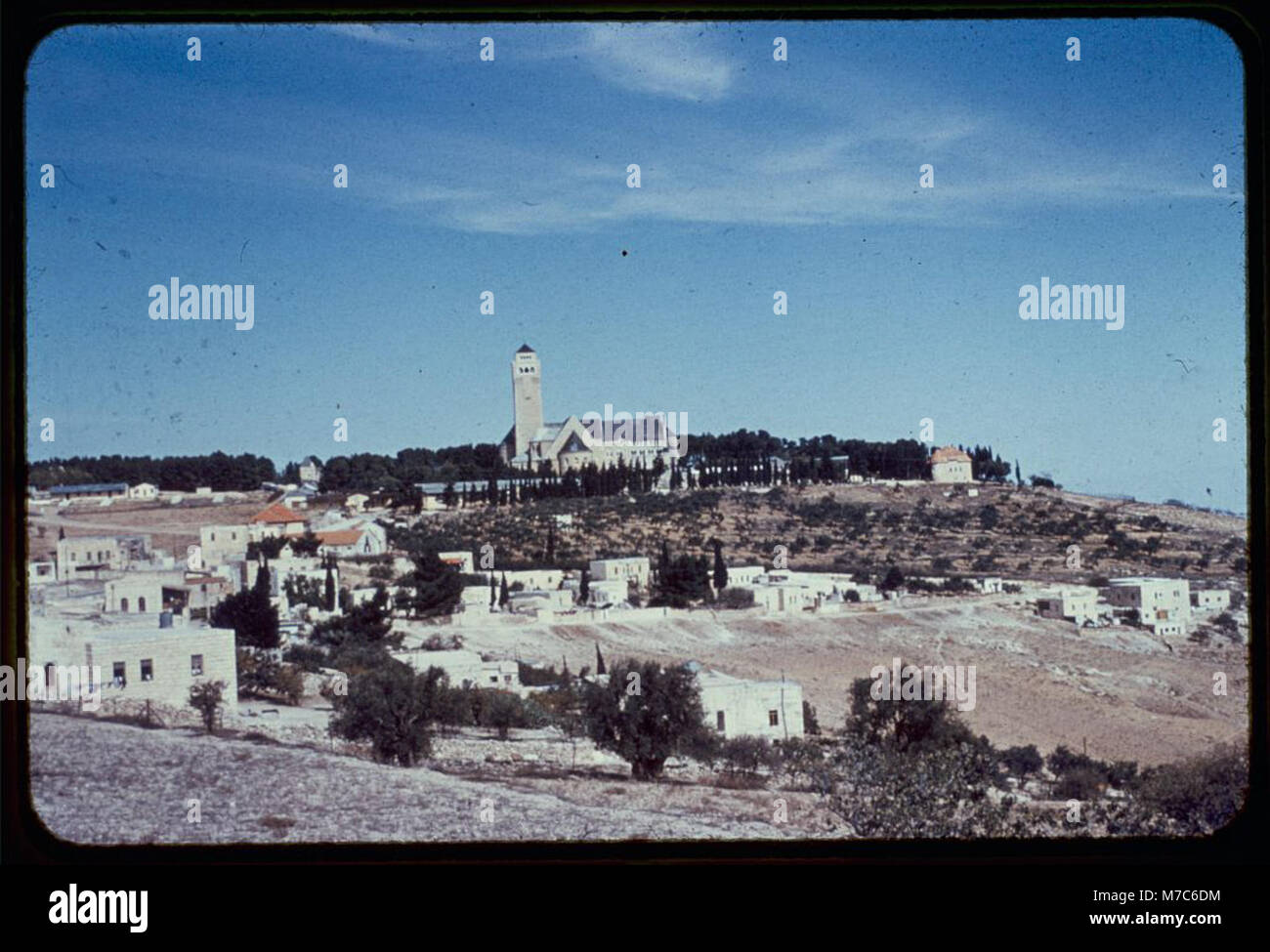 This image shows the Mount of Olives in Jerusalem, with views of ...