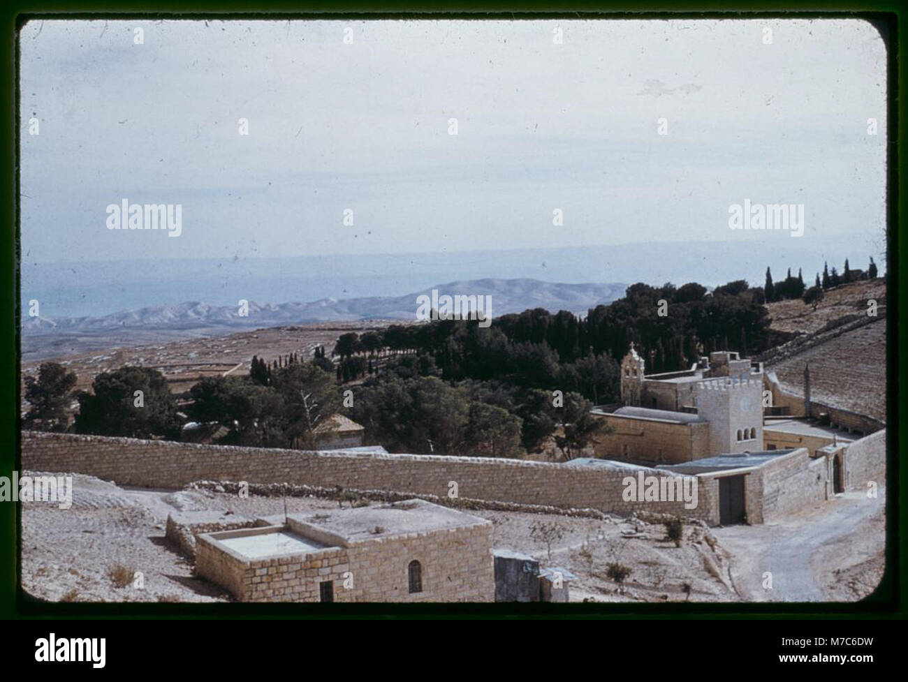 A scene from the Mount of Olives, showing the Bethphage and Bethany ...