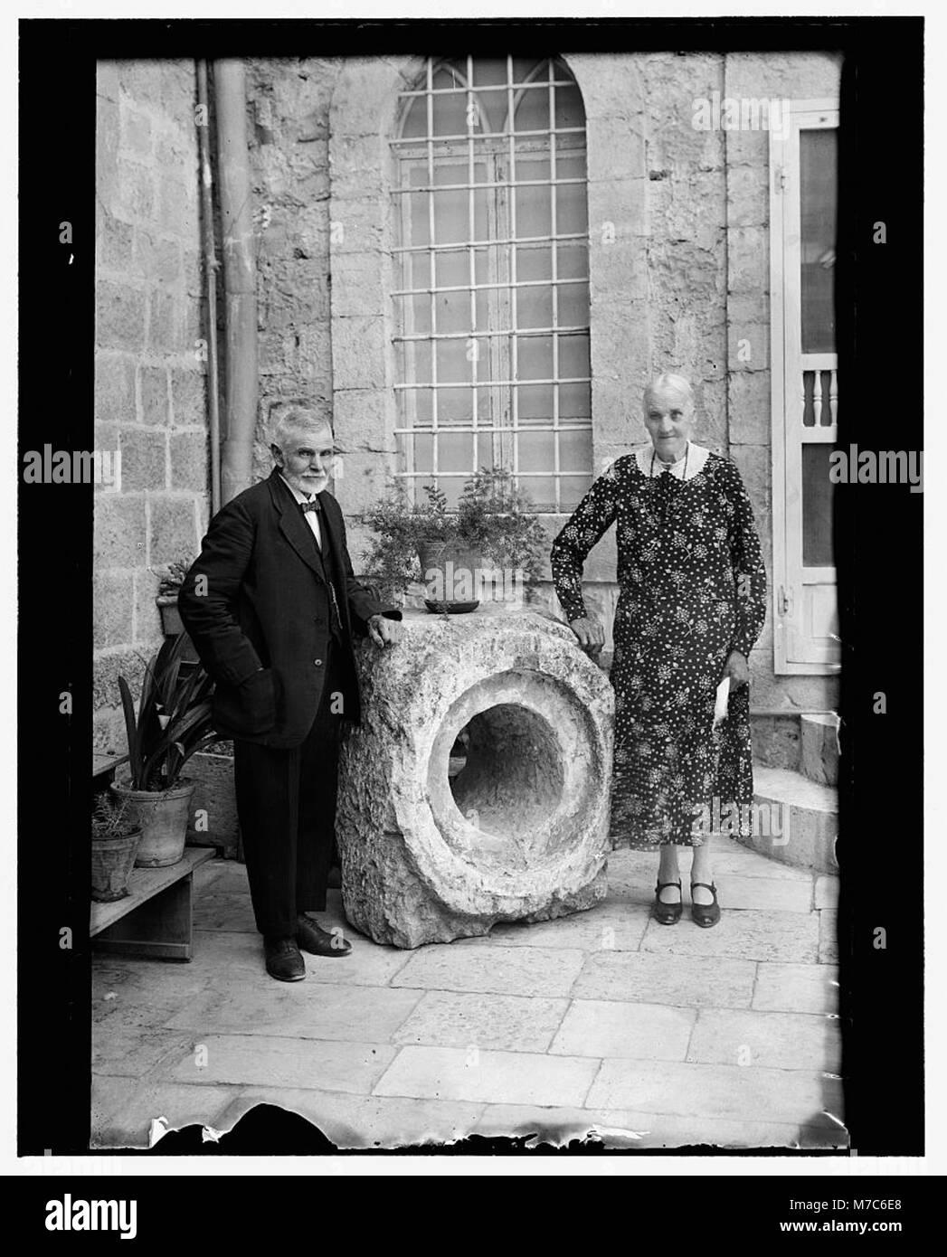 The photograph captures Mr. and Mrs. Joseph Larson of the American ...