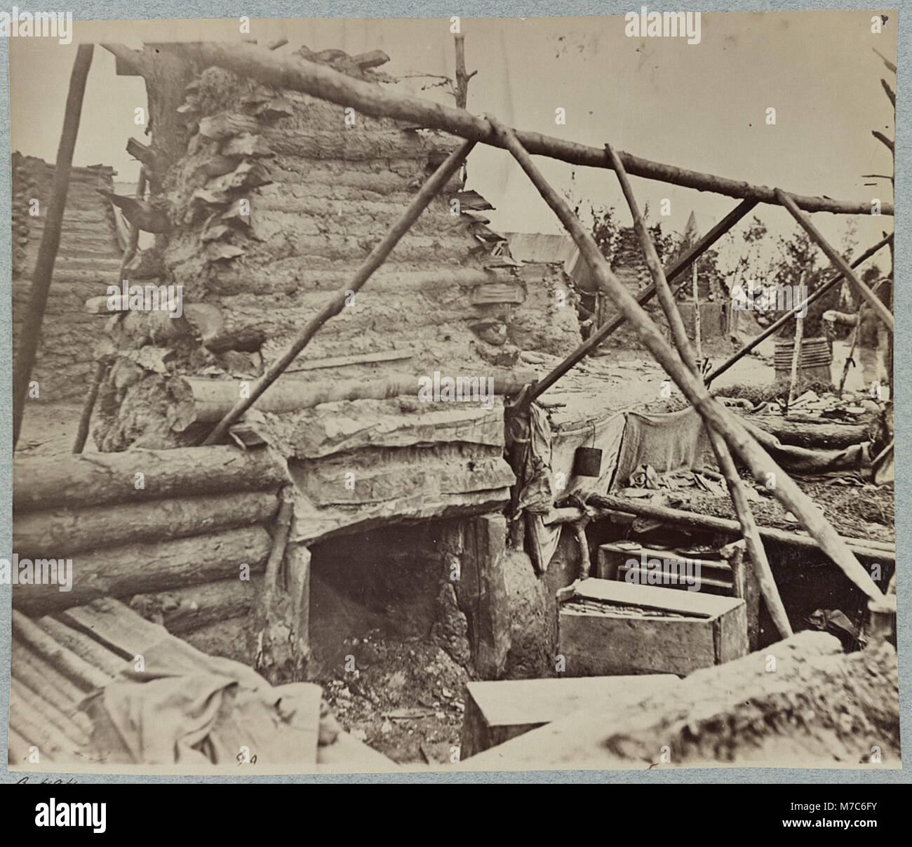 The abandoned camp of the 9th Army Corps near Falmouth, Virginia ...