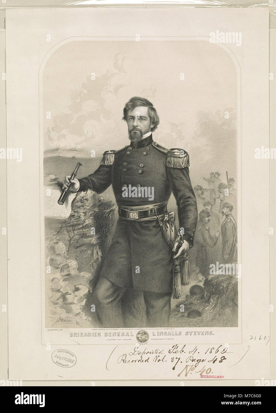 Brigadier general ingalls stevens hi-res stock photography and images ...