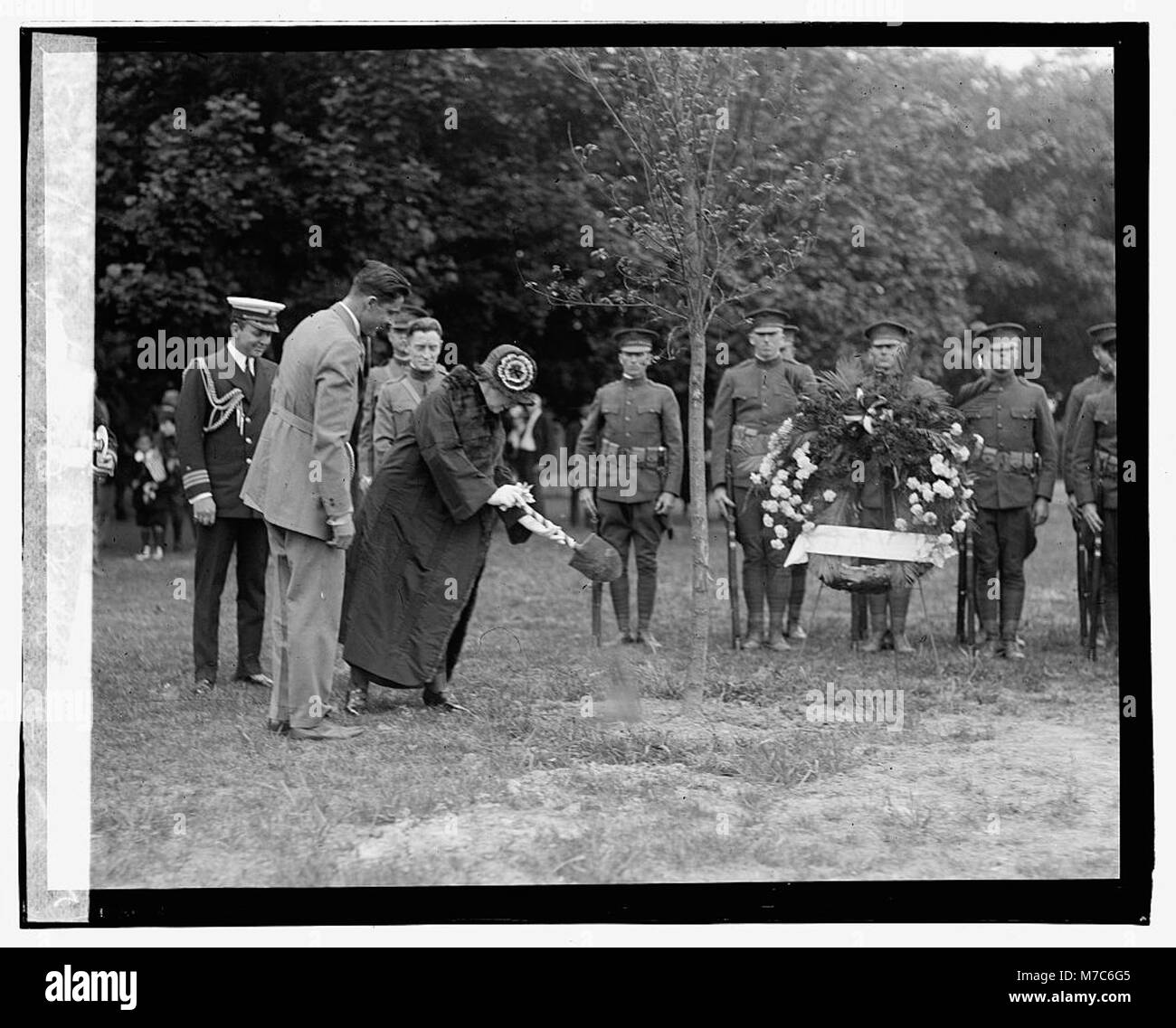 A photograph of Mrs. Harding, wife of President Warren G. Harding ...