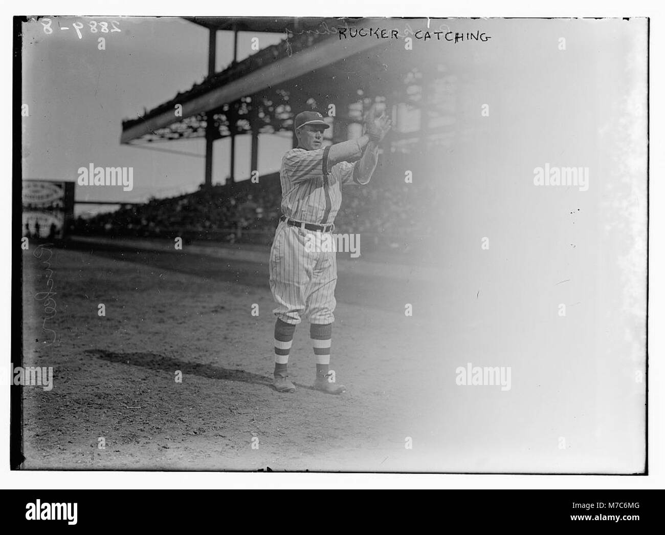 A historical image of Nap Rucker, a Brooklyn baseball player, taken ...