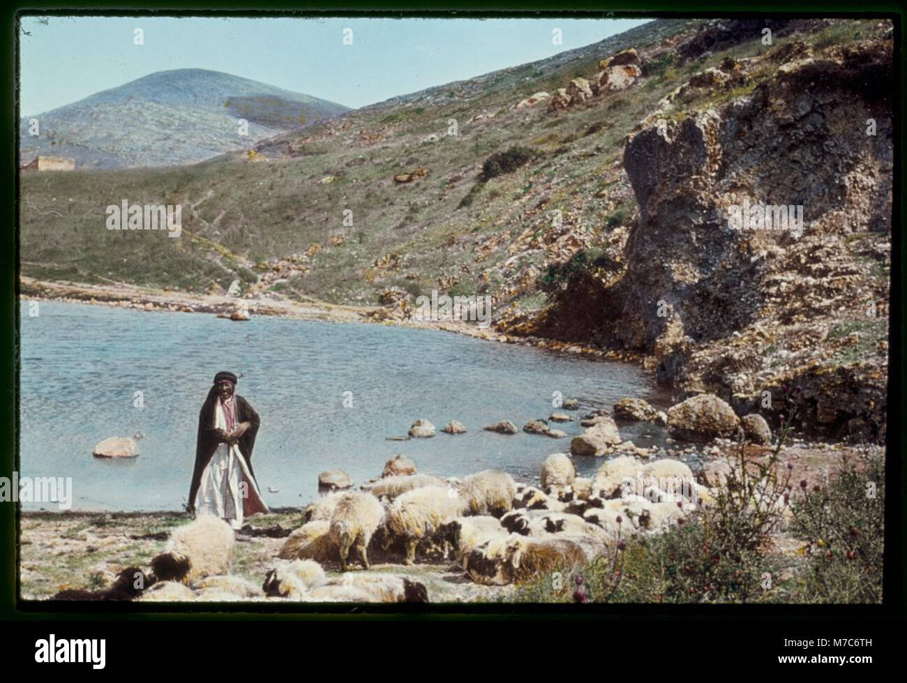 A photograph capturing Gideon's Spring, located at the foot of Mount ...