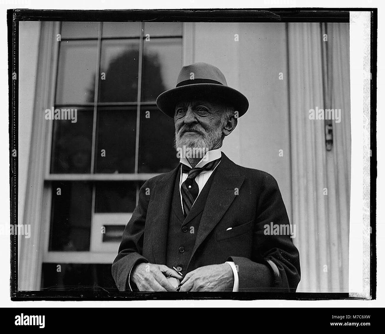 Portrait of Oscar Strauss, taken on April 28, 1923. Strauss was a ...