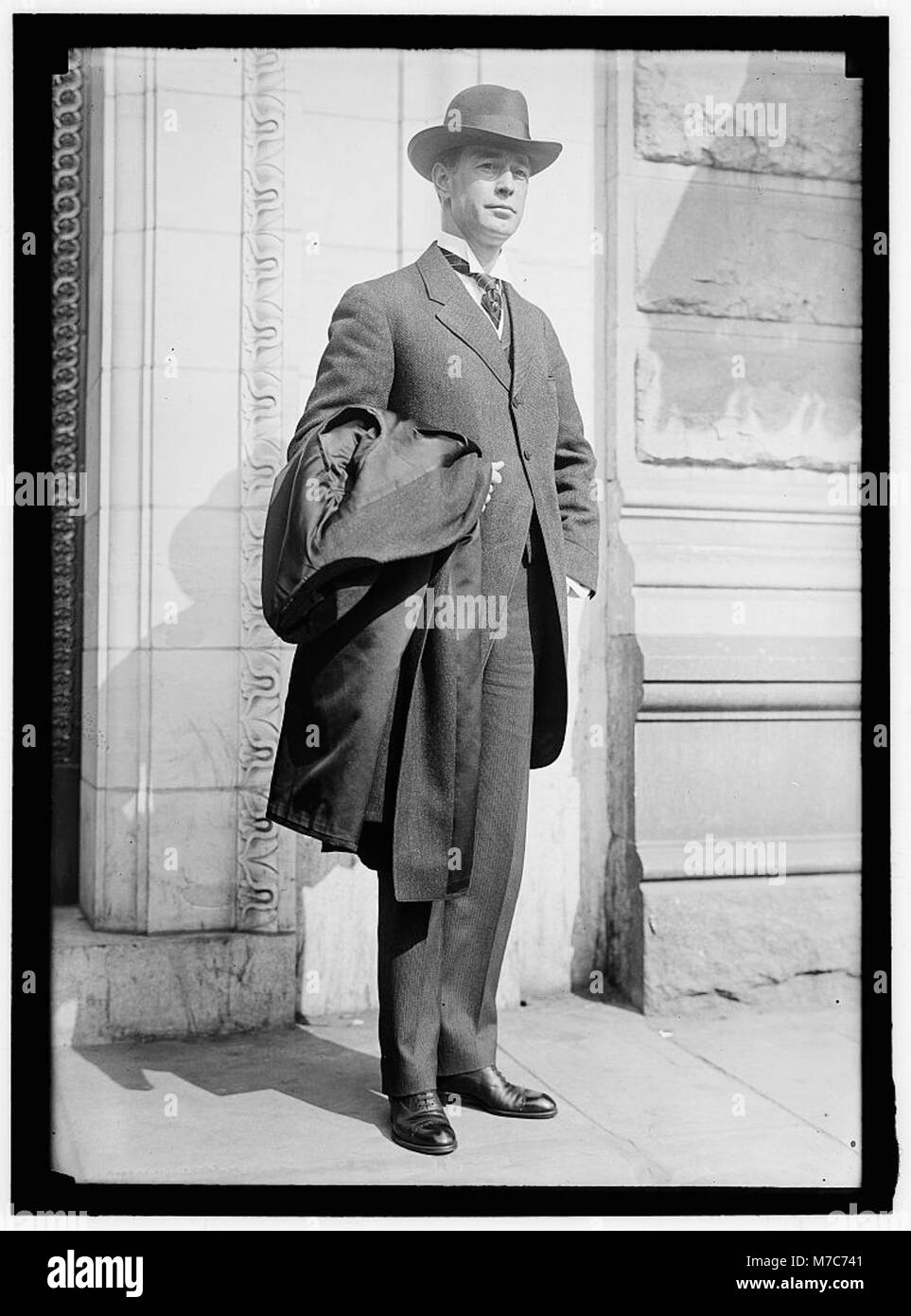 A portrait of Key Pittman, the Senator from Nevada in 1913 ...