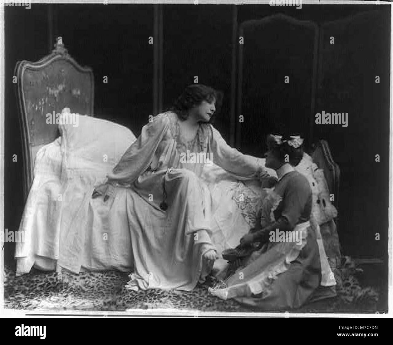A portrait of Sarah Bernhardt, the renowned French actress, who gained ...