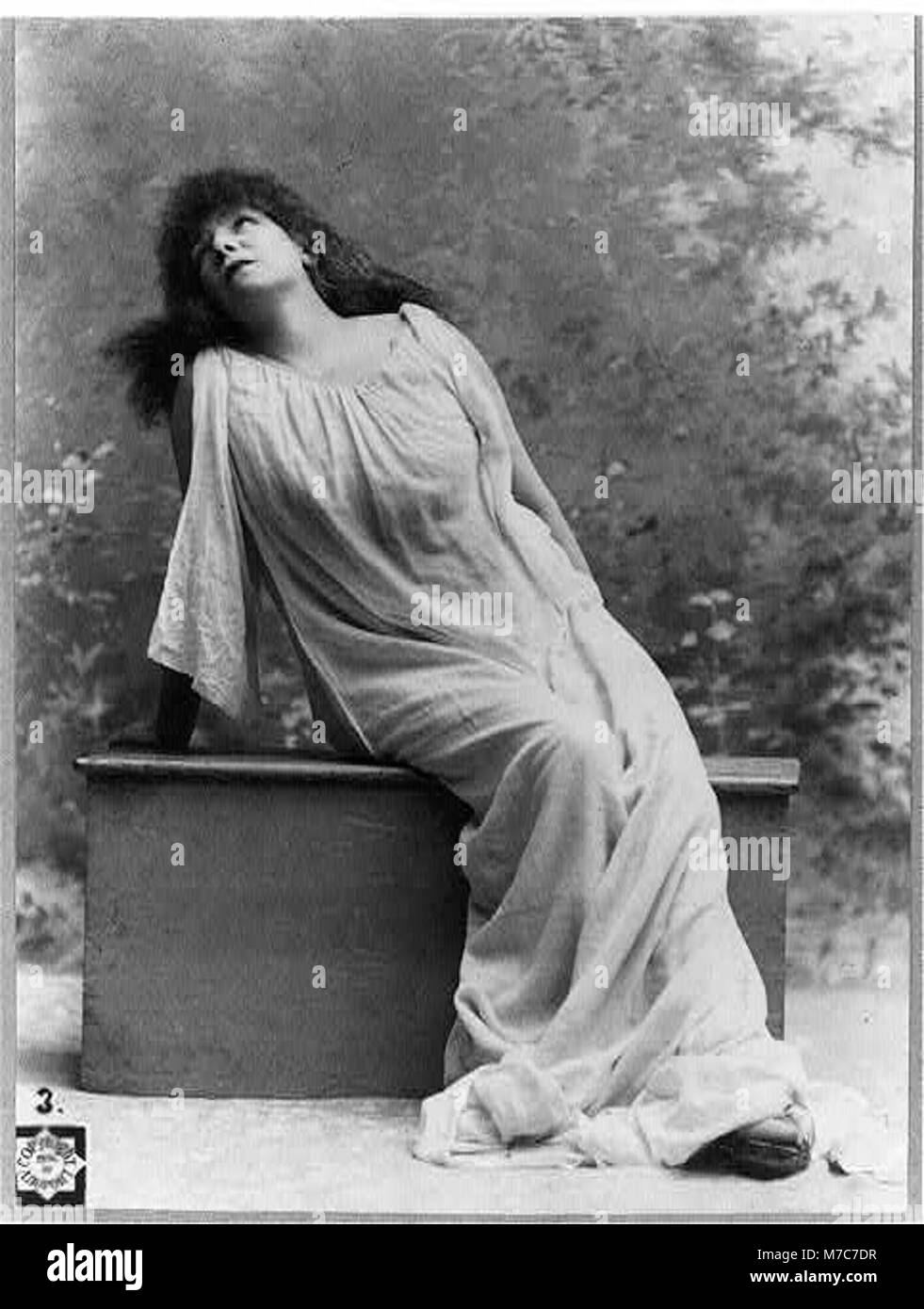 A portrait of Sarah Bernhardt, one of the most famous actresses of the ...
