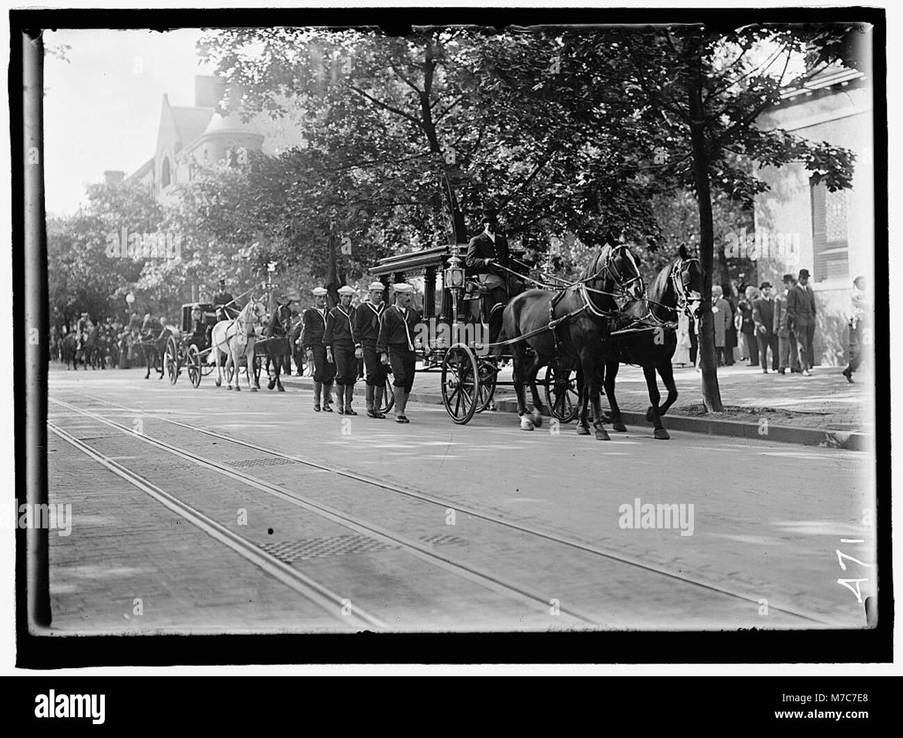 Funeral procession in st Black and White Stock Photos & Images - Alamy