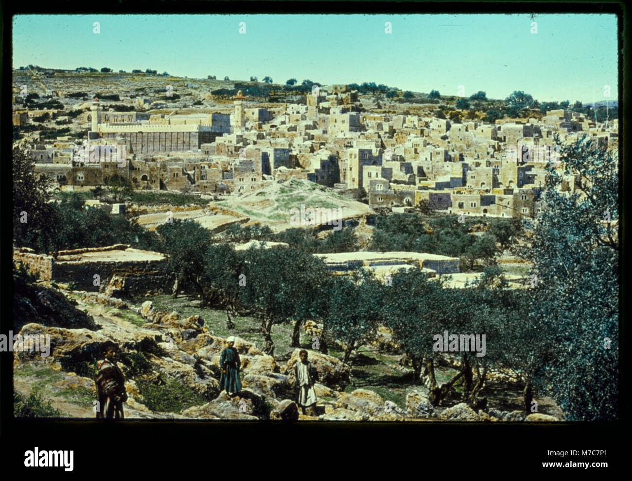 Photograph of Southern Palestine, showing the towns of Hebron ...