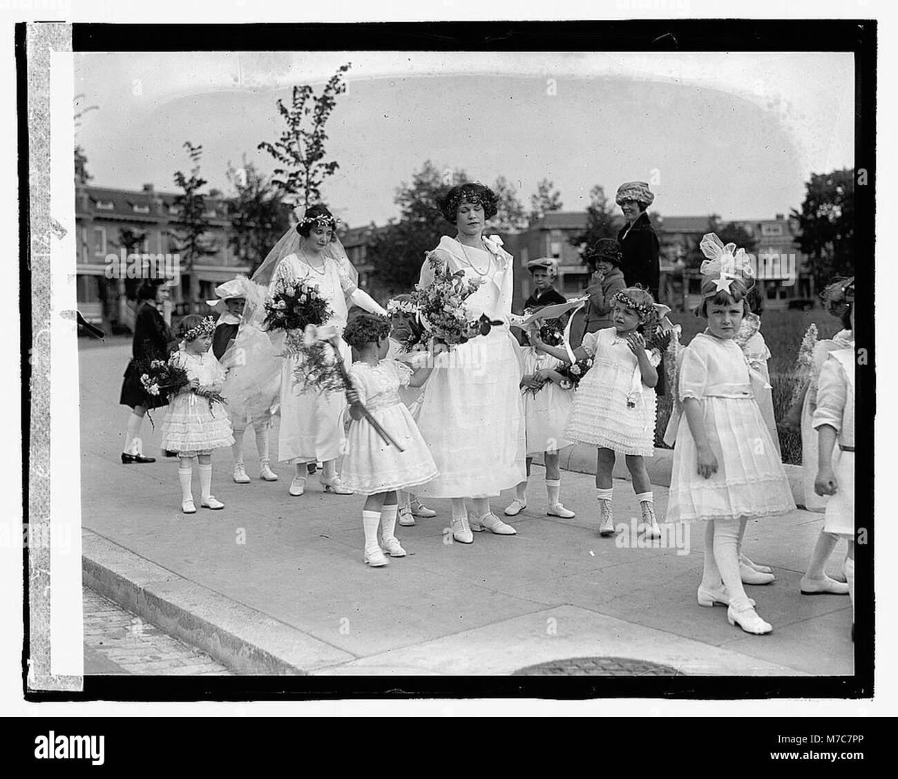 A photograph of the annual May procession at St. Gabriel's, capturing ...