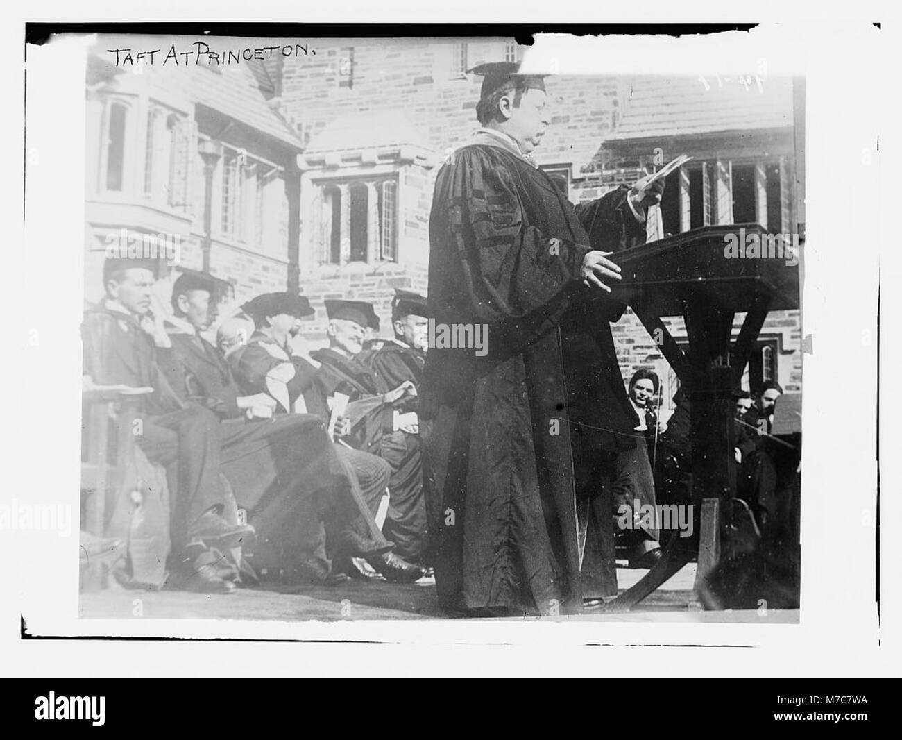 A photograph of William Howard Taft at Princeton University, possibly ...