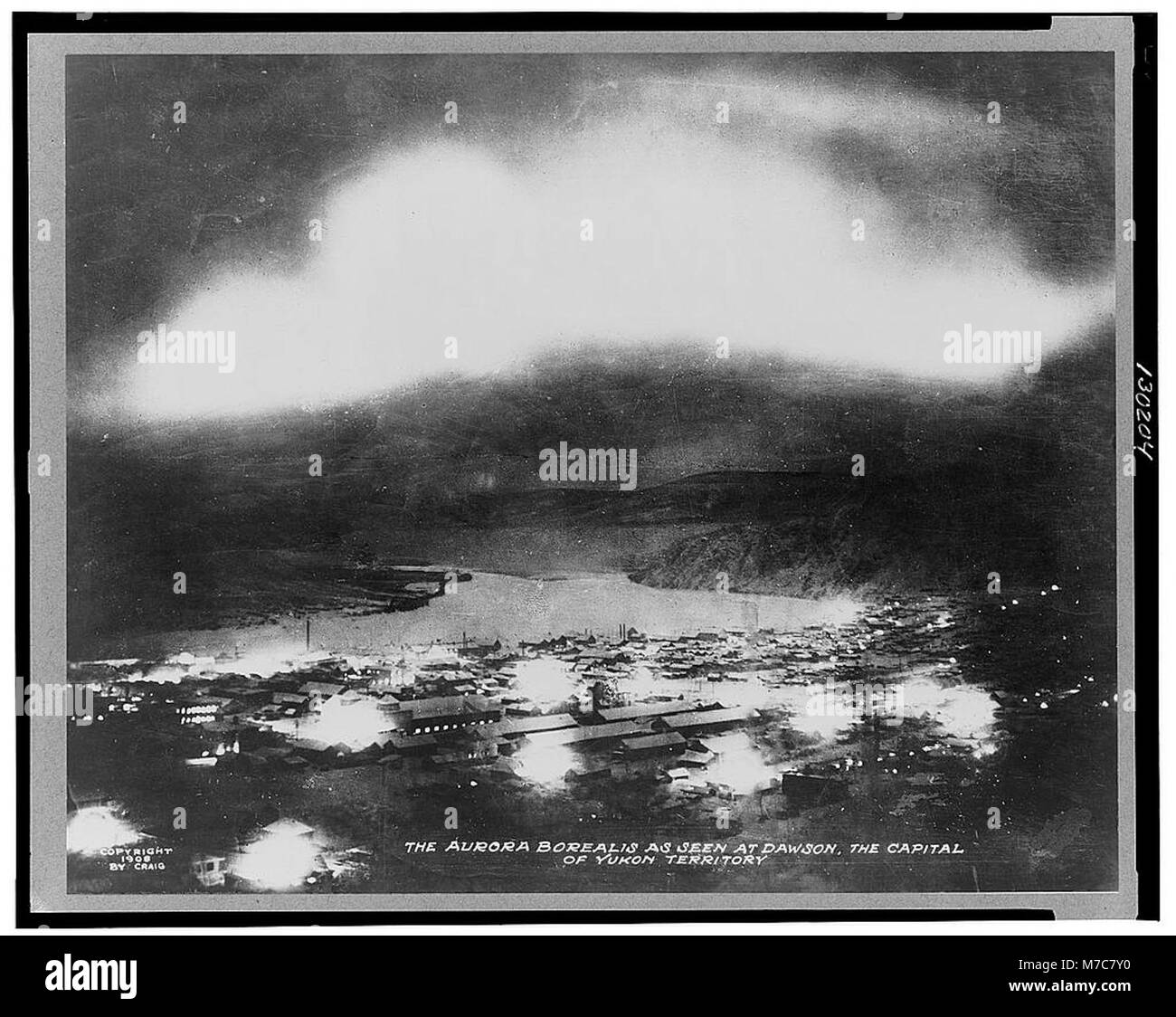 Northern lights night in Black and White Stock Photos & Images - Alamy