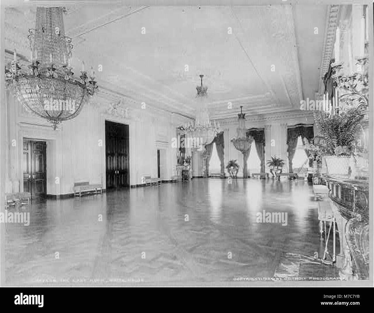 The East Room of the White House, an iconic room used for major ...