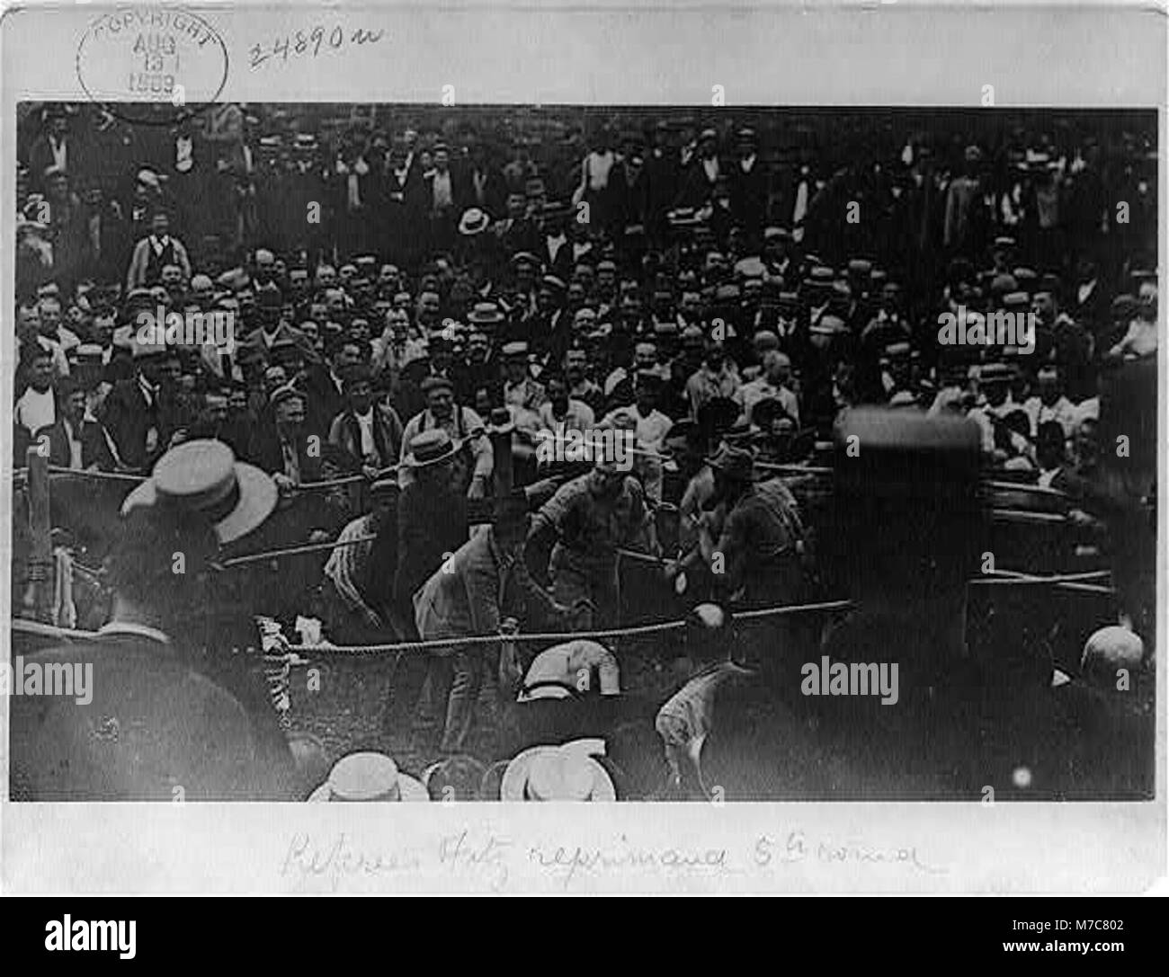 The historic boxing match between John L. Sullivan and Jake Kilrain ...