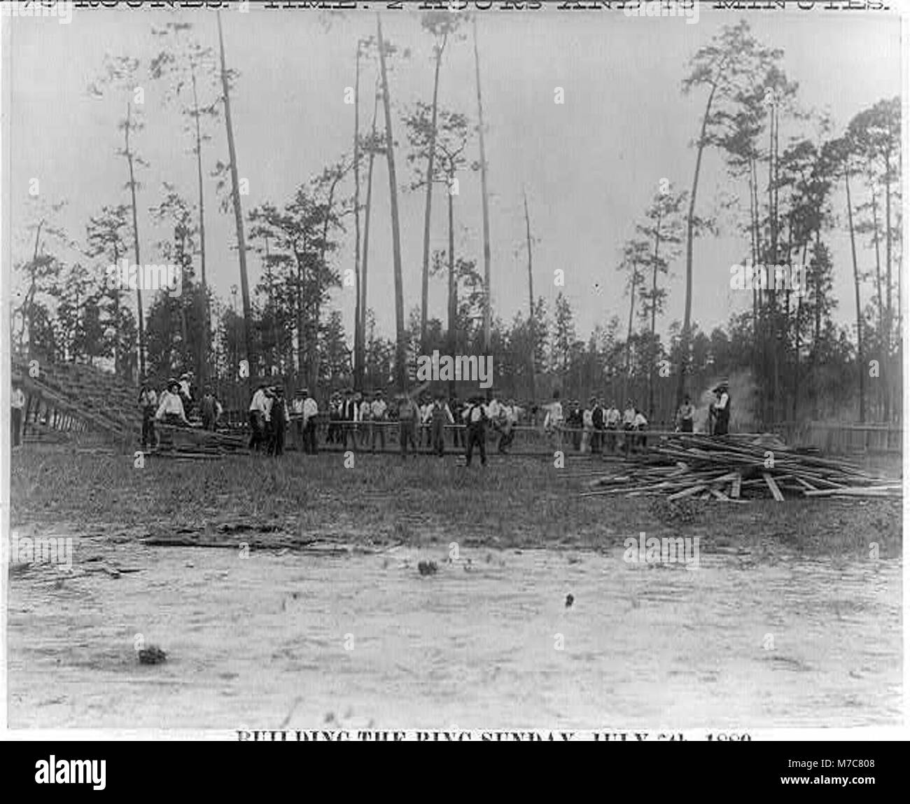 The John L. Sullivan and Jake Kilrain fight - Richburg, Miss., Monday ...