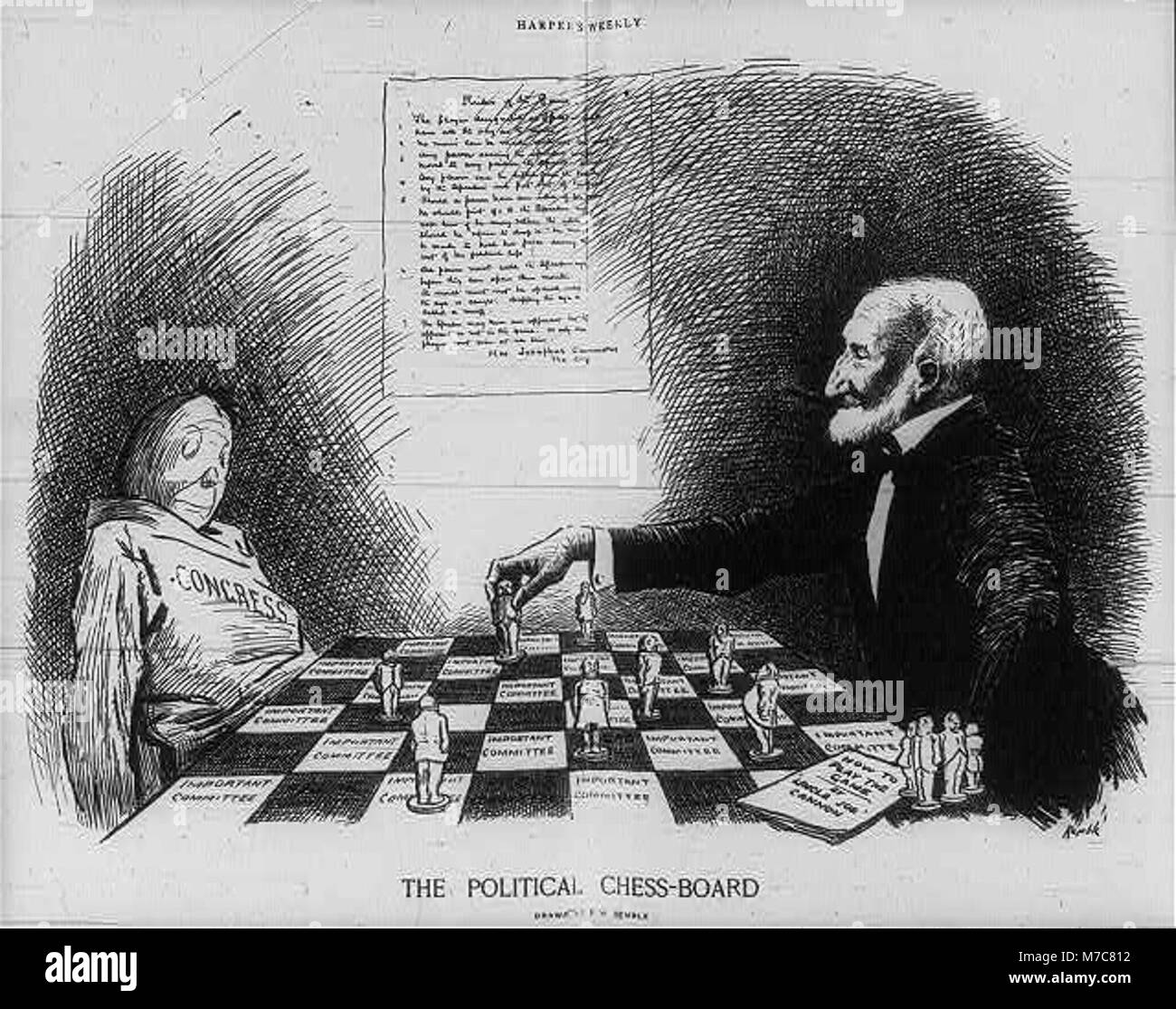 This image represents a political metaphor, illustrating political ...