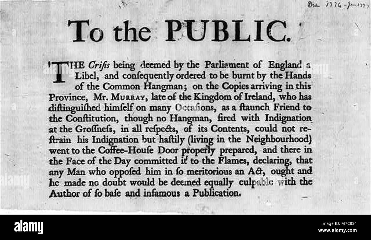 This pamphlet, issued to the public, addresses the Parliament of ...