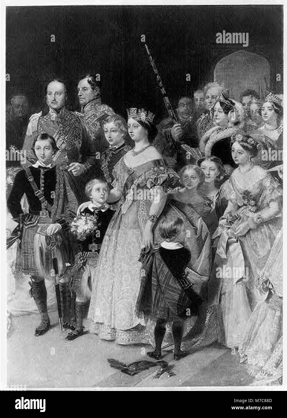 This portrait features Queen Victoria of the United Kingdom, reigning ...