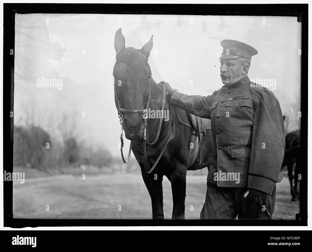 A portrait of Major General Leonard Wood, a prominent military leader ...