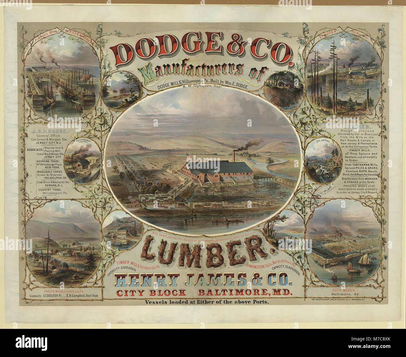 Lumber industry 19th century hi-res stock photography and images - Alamy