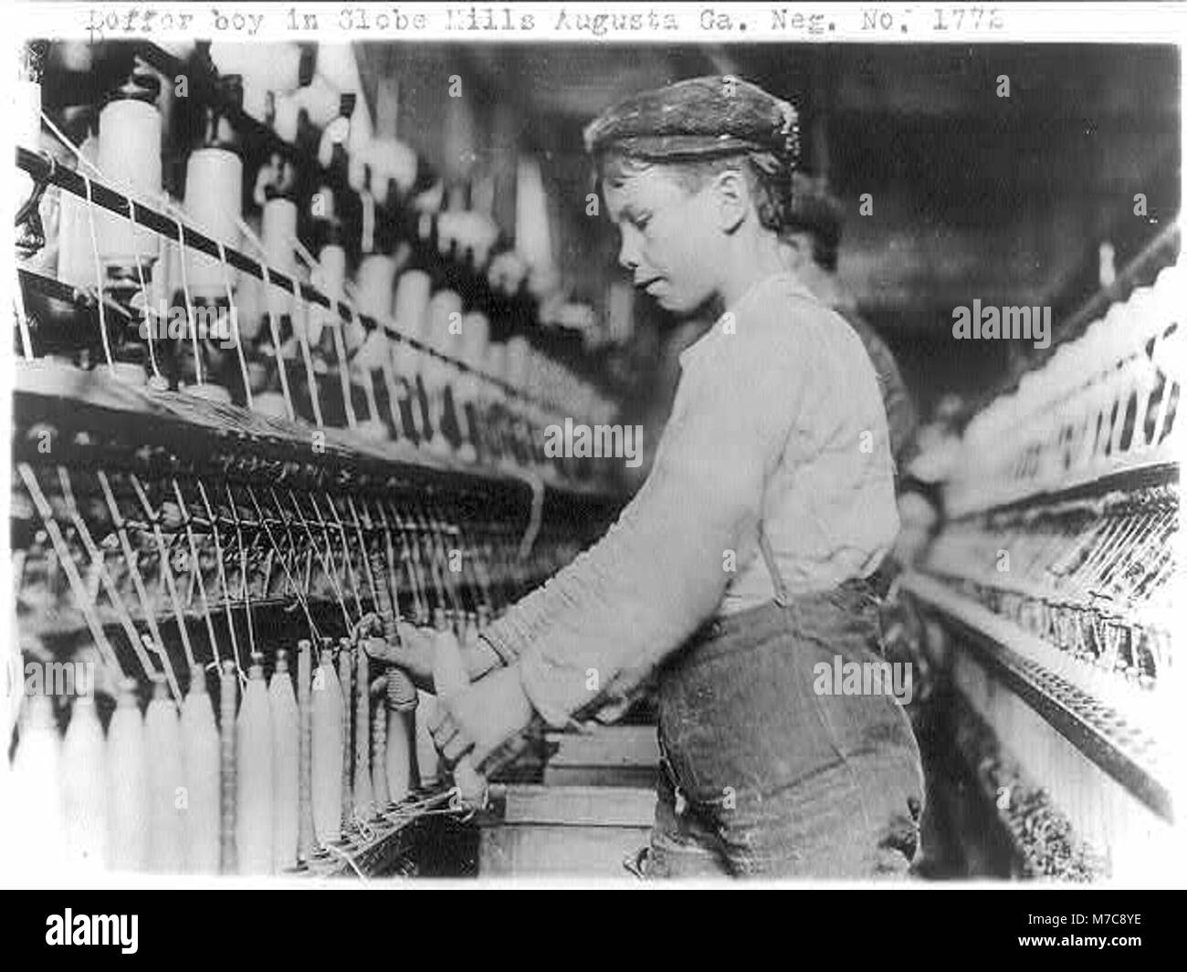 Boy mill worker Black and White Stock Photos & Images - Alamy