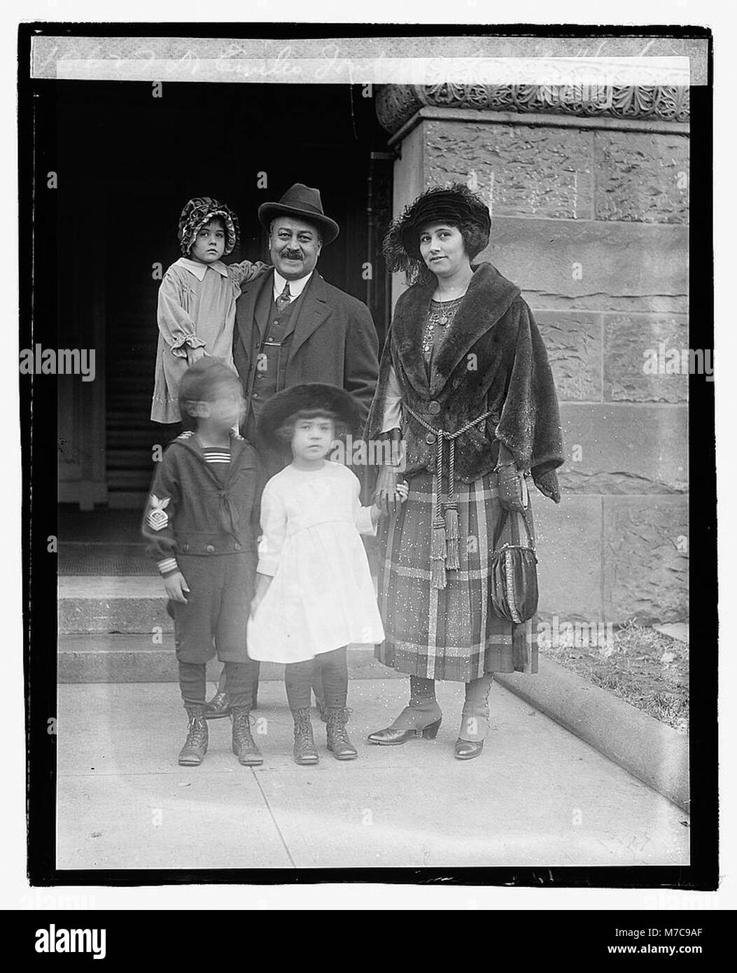 This image shows Dr. Emilio Joubert and his family on November 30, 1920 ...