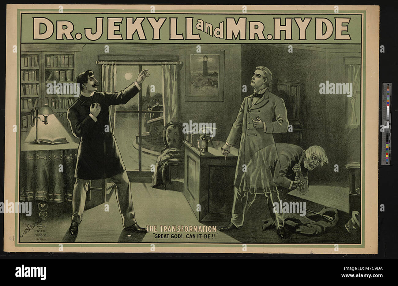 A representation of the famous characters Dr. Jekyll and Mr. Hyde ...