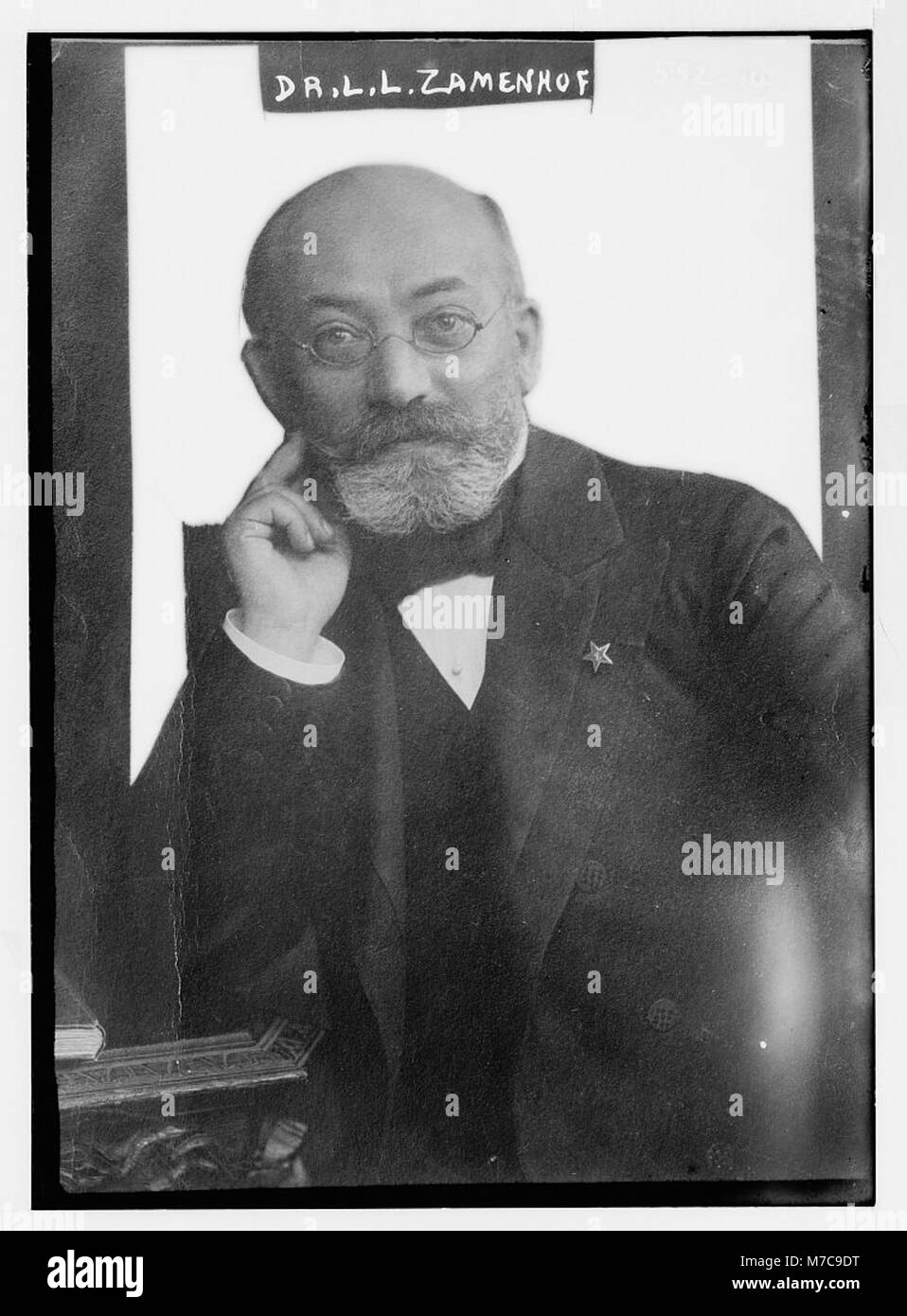 This image is a portrait of Dr. L.L. Zamenhof, the creator of Esperanto ...