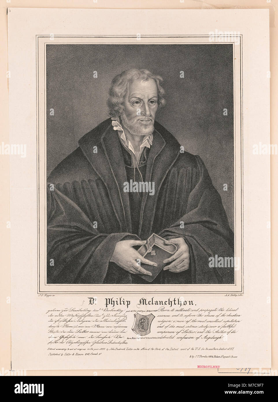 A historical portrait of Dr. Philip Melanchthon, a key figure in the ...