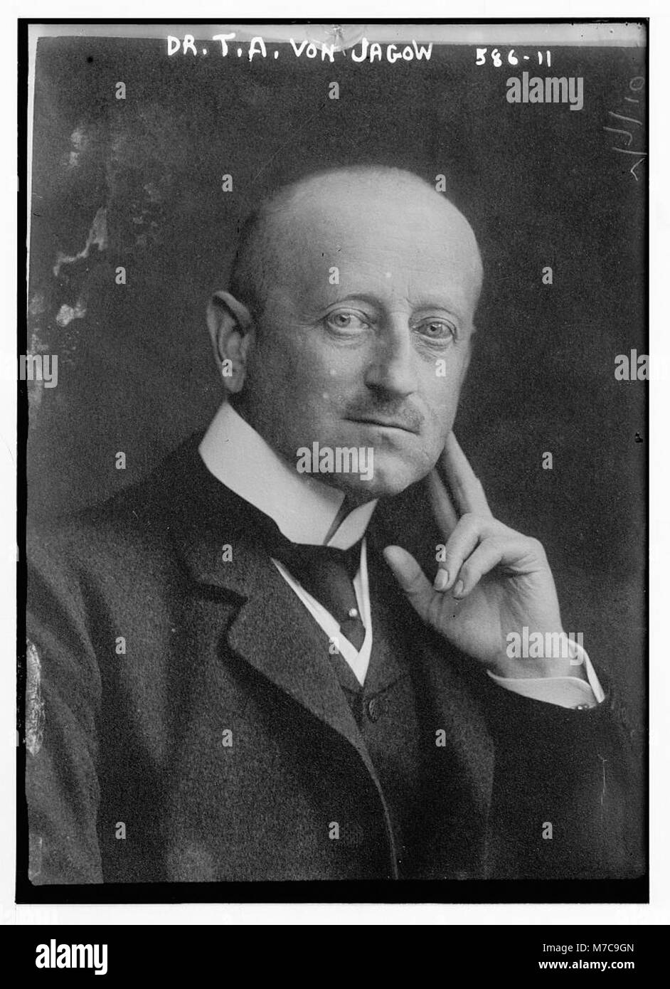 A formal portrait of Dr. T.A. von Jagow, part of historical archives at ...