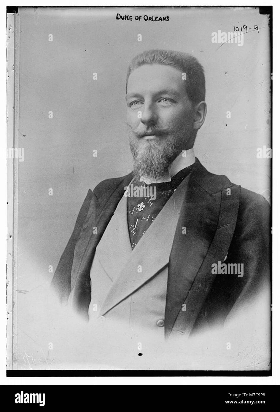 The image features the Duke of Orleans, a member of the French royal ...