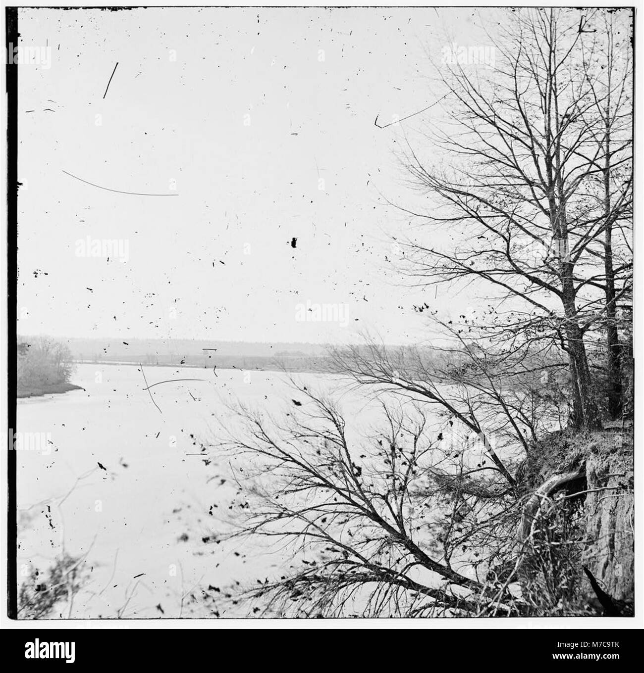 Photograph of Dutch Gap, Virginia, offering a scenic view of the James ...