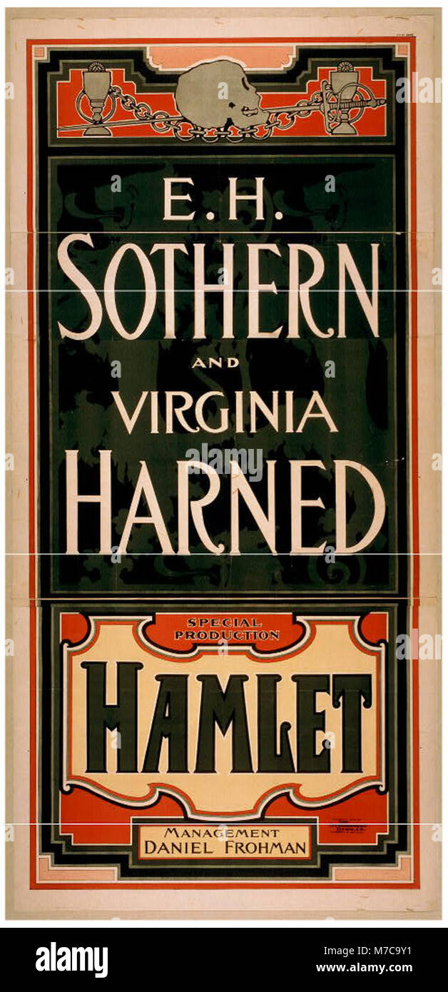 The image shows E.H. Sothern and Virginia Harned in a special ...