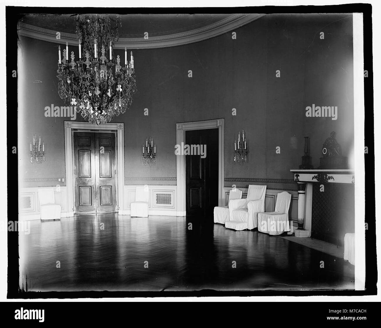 The East Room of the White House in Washington, D.C., is a prominent ...