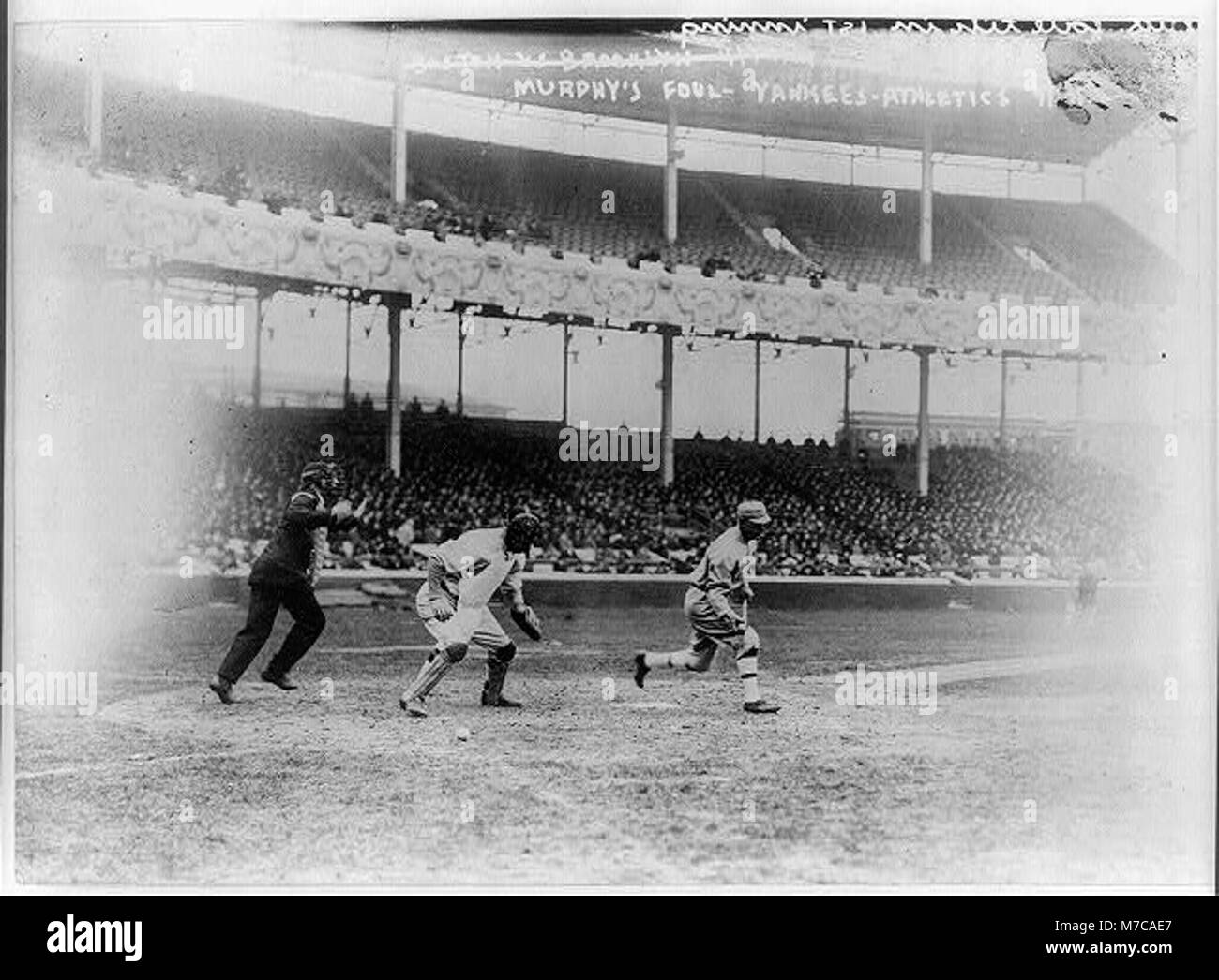 A historical photograph of Eddie Murphy, a baseball player for the ...