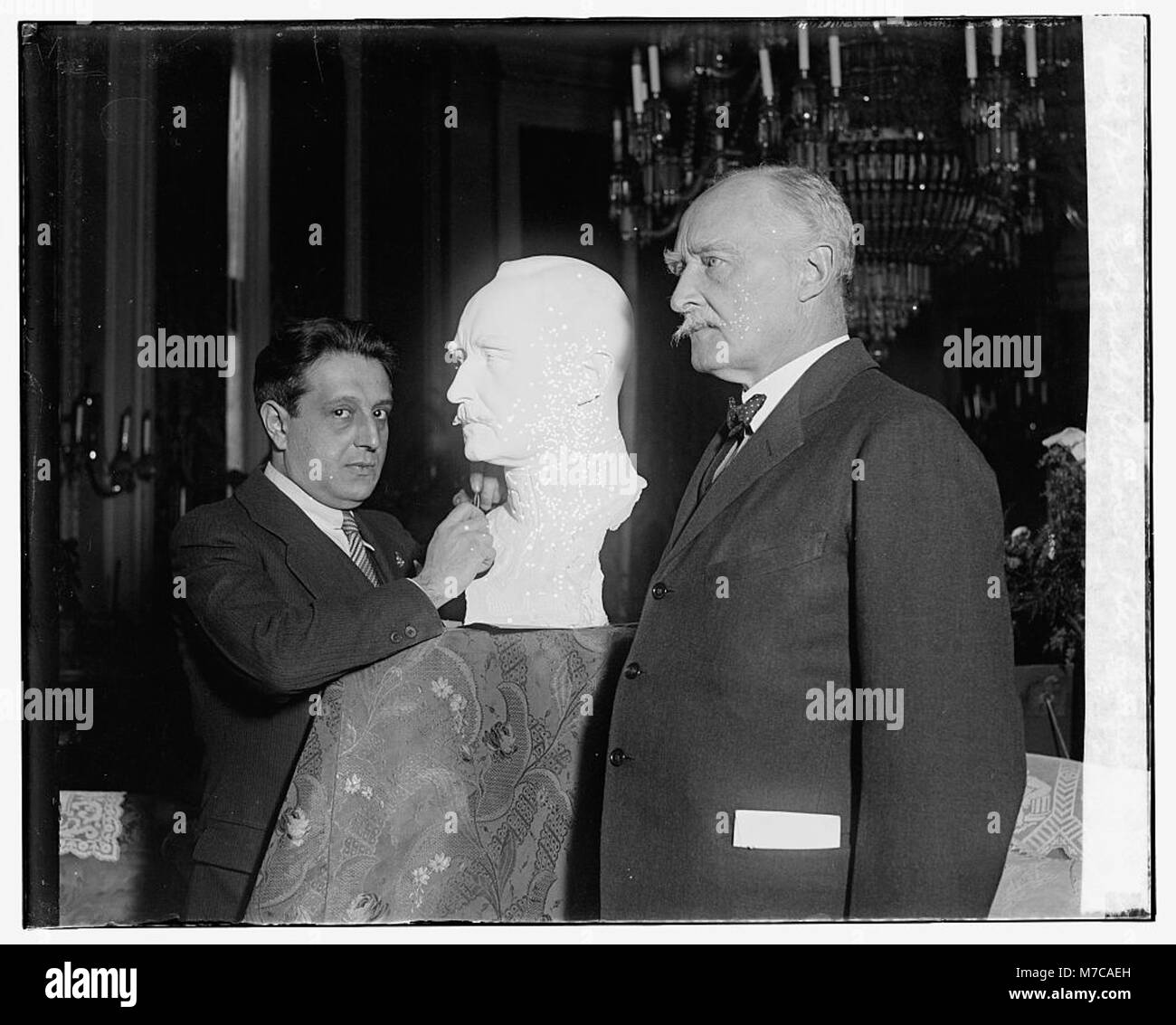 A portrait of Edgardo Simone with Sir Esme Howard, likely in a ...