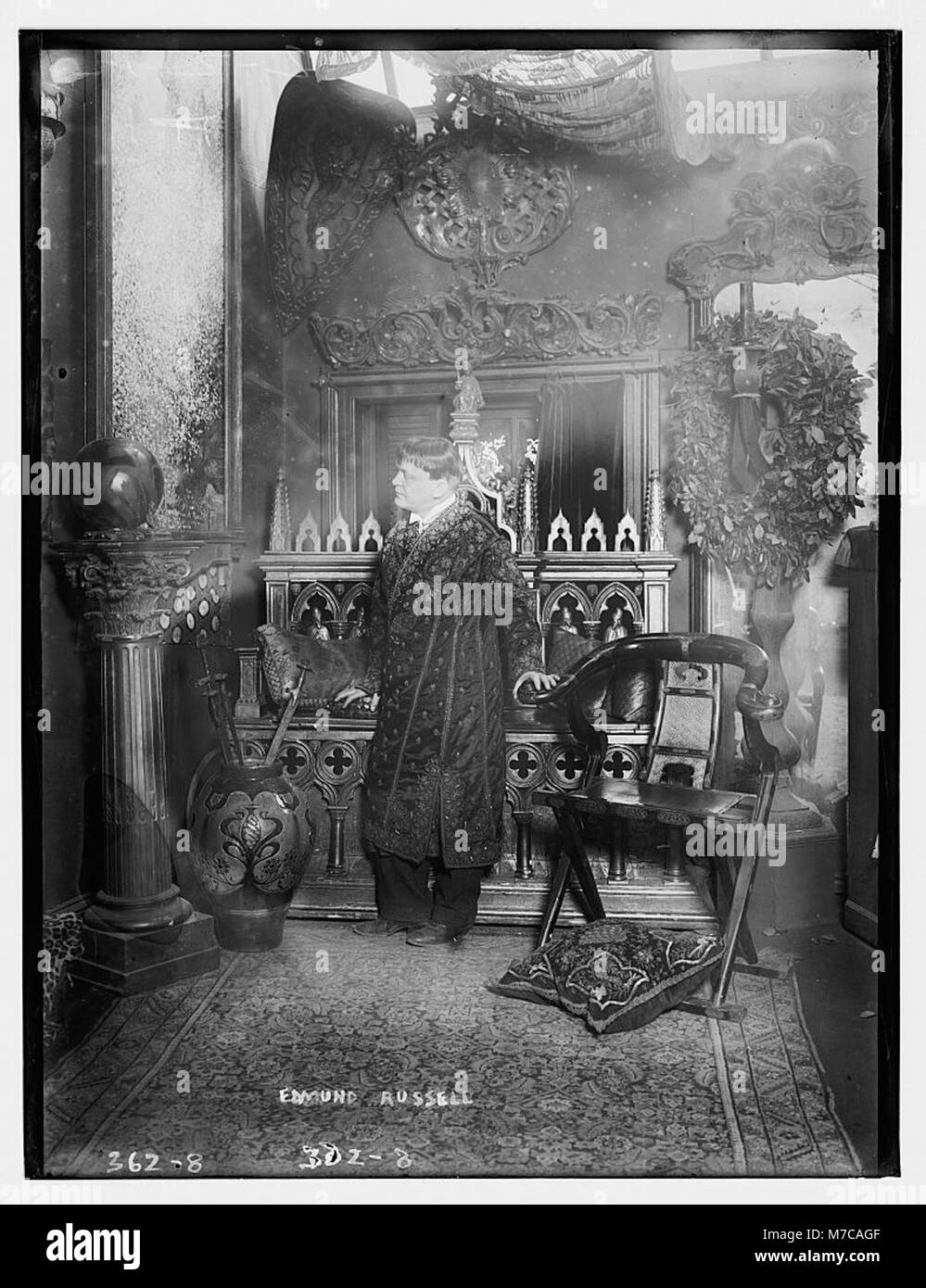 Portrait of Edmund Russell, likely a notable figure in the early 20th ...