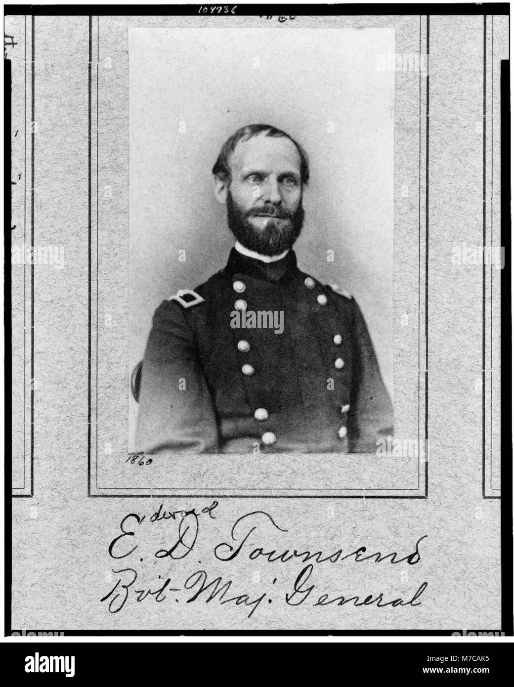 This portrait captures Edward D. Townsend, a Brevet Major General, in a ...