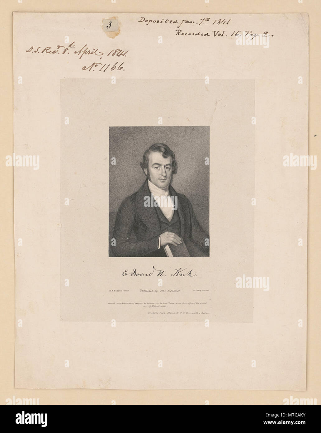 This photograph features Edward N. Kirk, a prominent figure known for ...