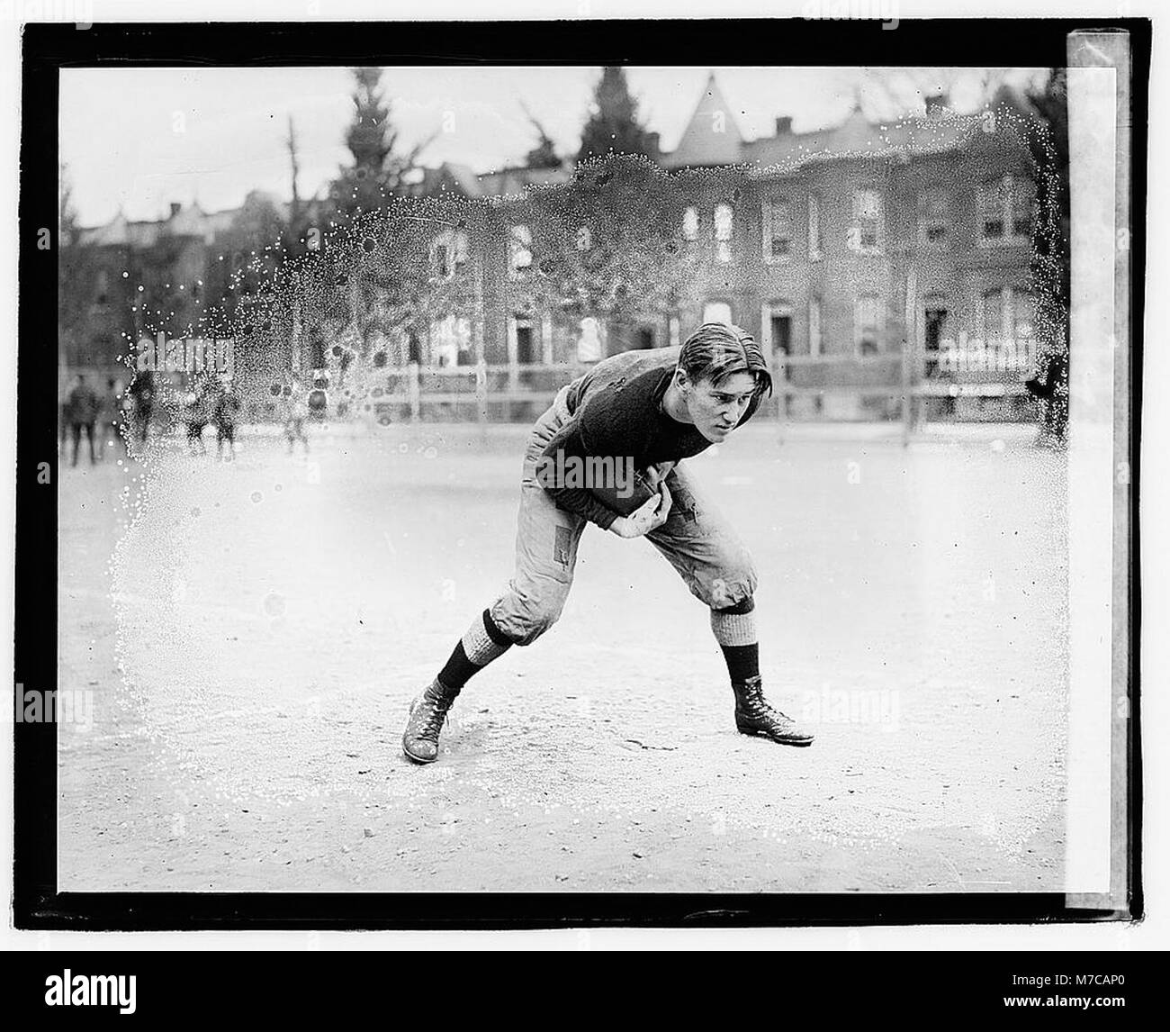 A photograph of Ed Pugh, a technician, taken in 1920. The image ...