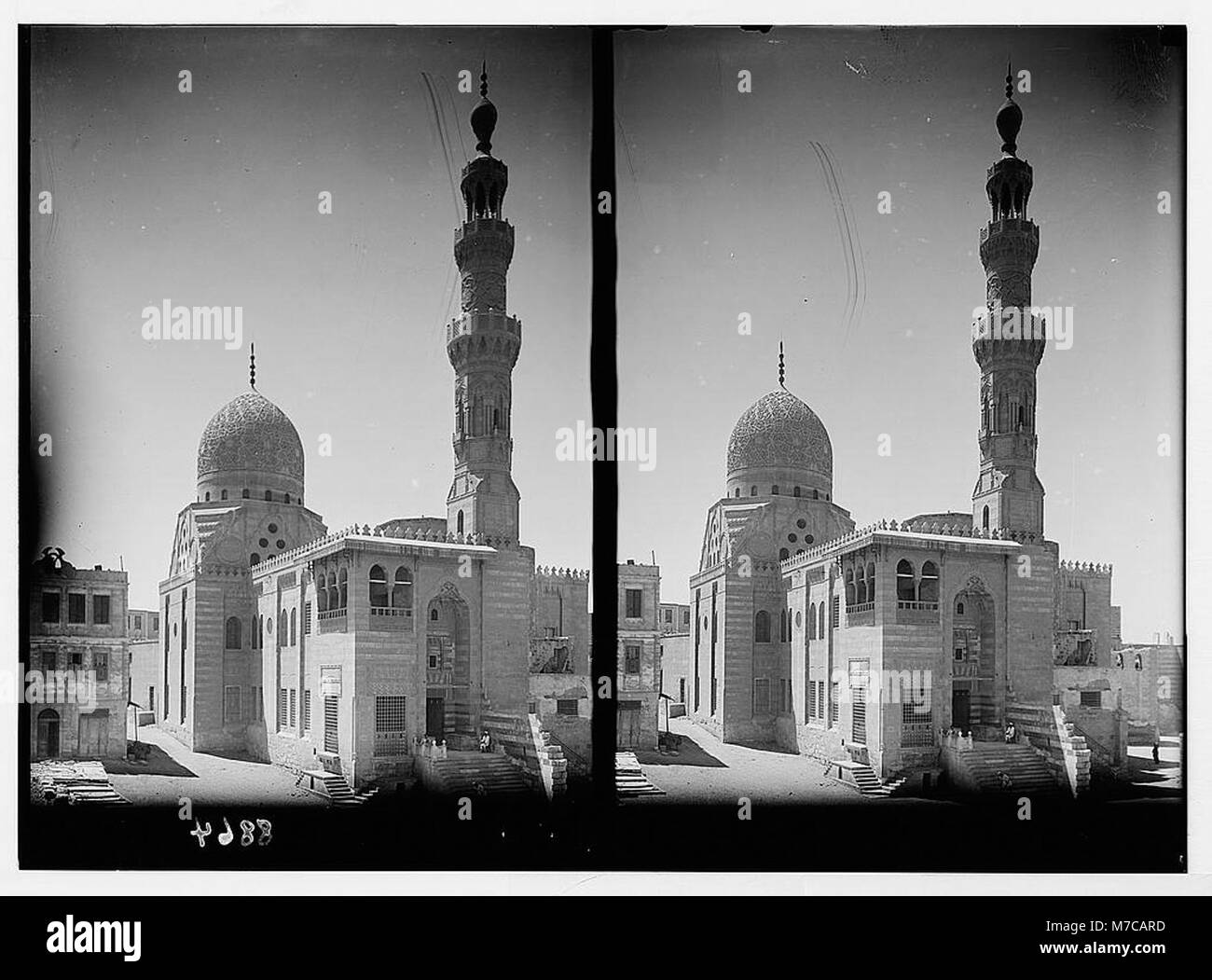 This image shows the Tomb-Mosque of Sultan el-Asraf in Cairo, Egypt, a ...