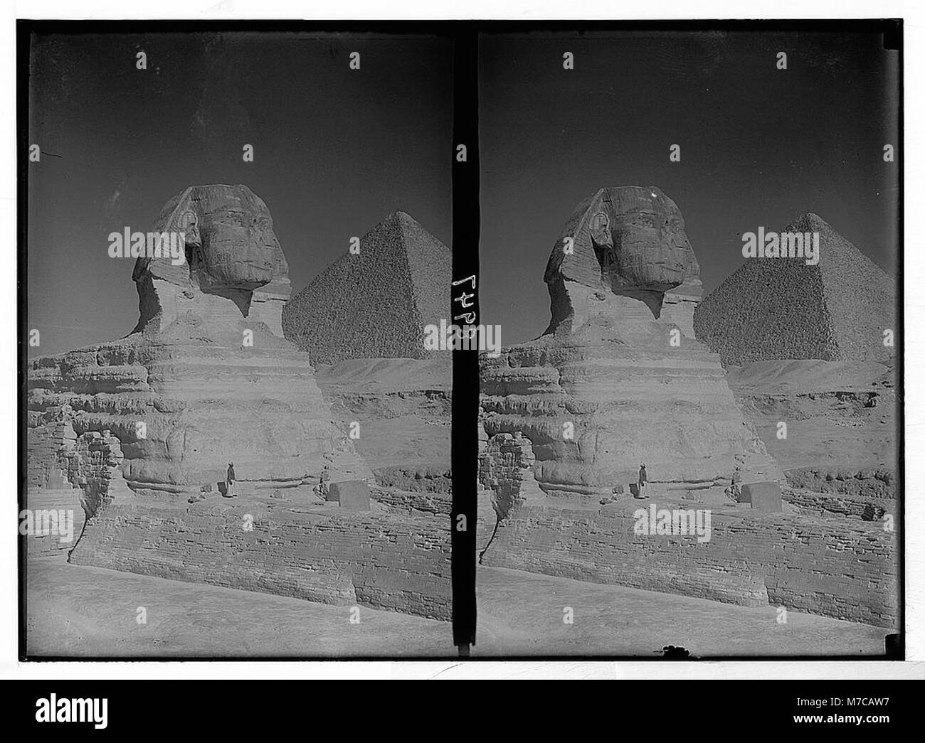 The Sphinx and the Great Pyramid of Giza are shown in this iconic image ...
