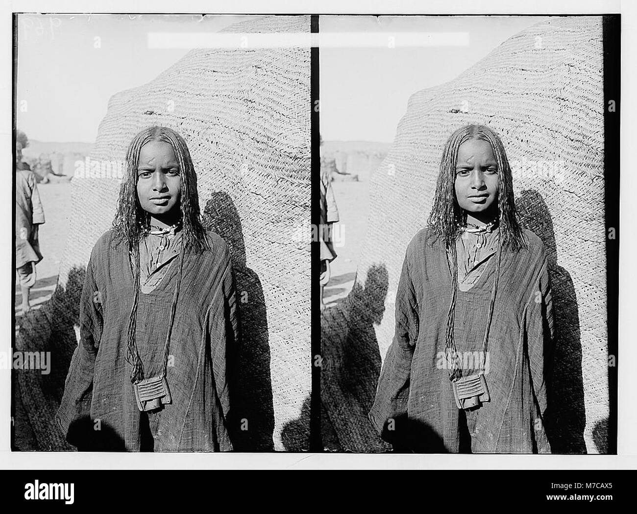 A bust of a Bisharin girl, representing the Egyptian character of the ...