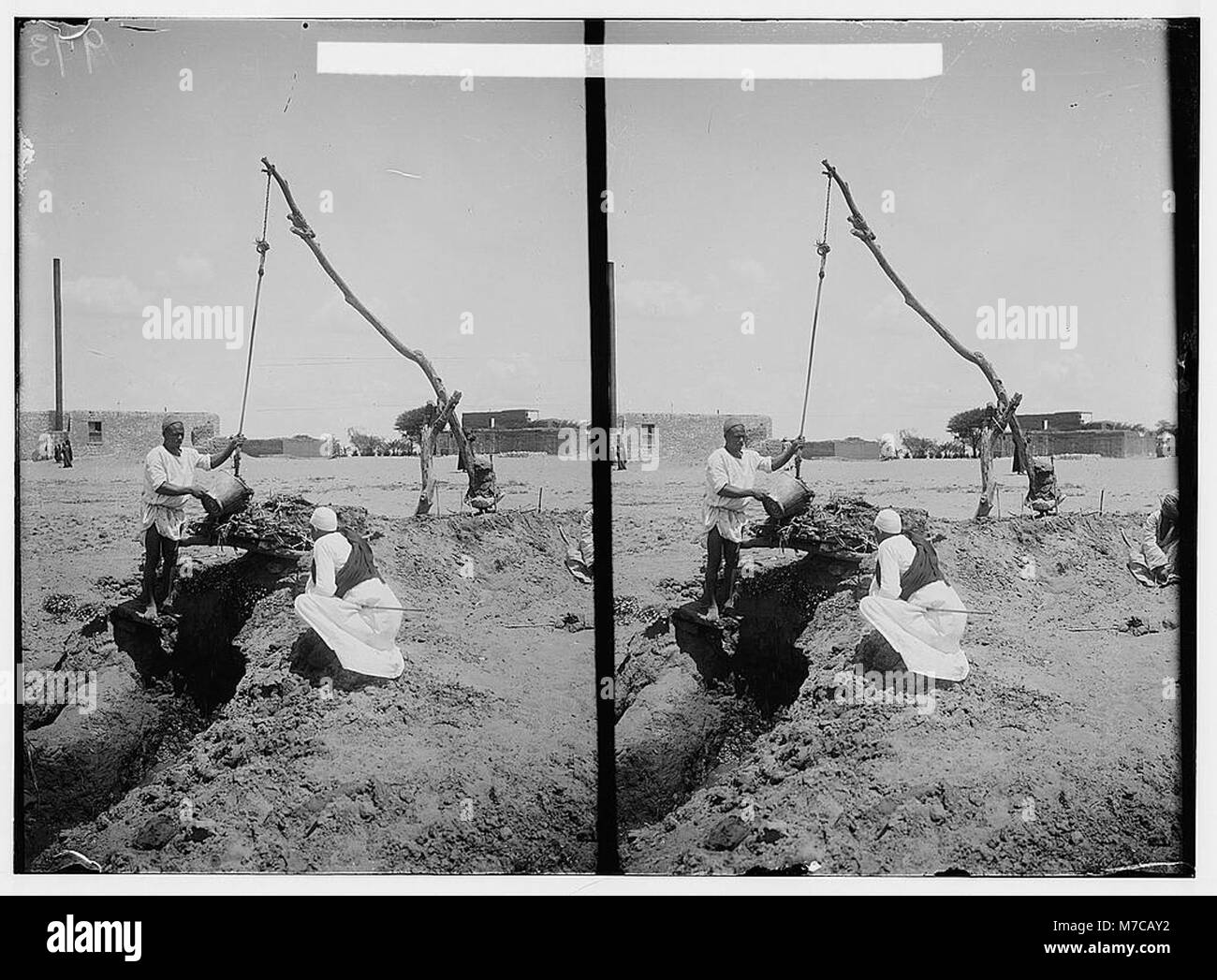 A photograph depicting ancient Egyptian characters and their primitive ...