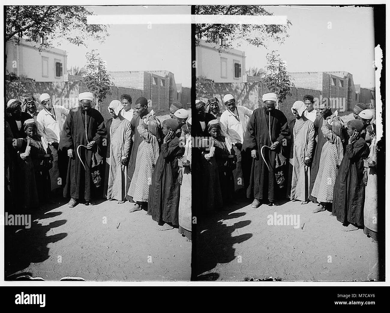 Egyptian characters, etc. Snake charmer, Cairo LOC matpc.01622 Stock ...