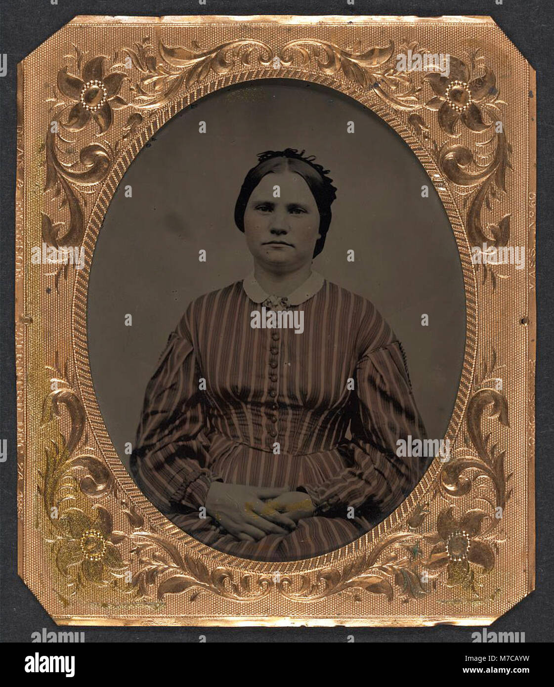 This photograph shows Mary Bannister, wife of Private George H ...
