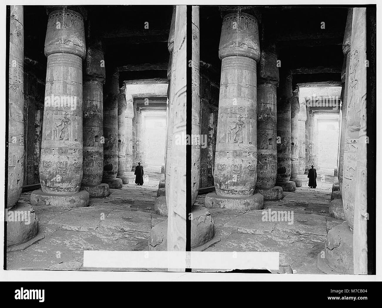 An image showing the First Hypostyle Hall at the Temple of Sethos I in ...